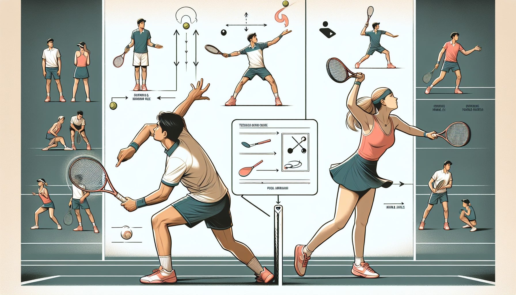 Reglas básicas para el servicio en el tenis y pádel - Kingame.es