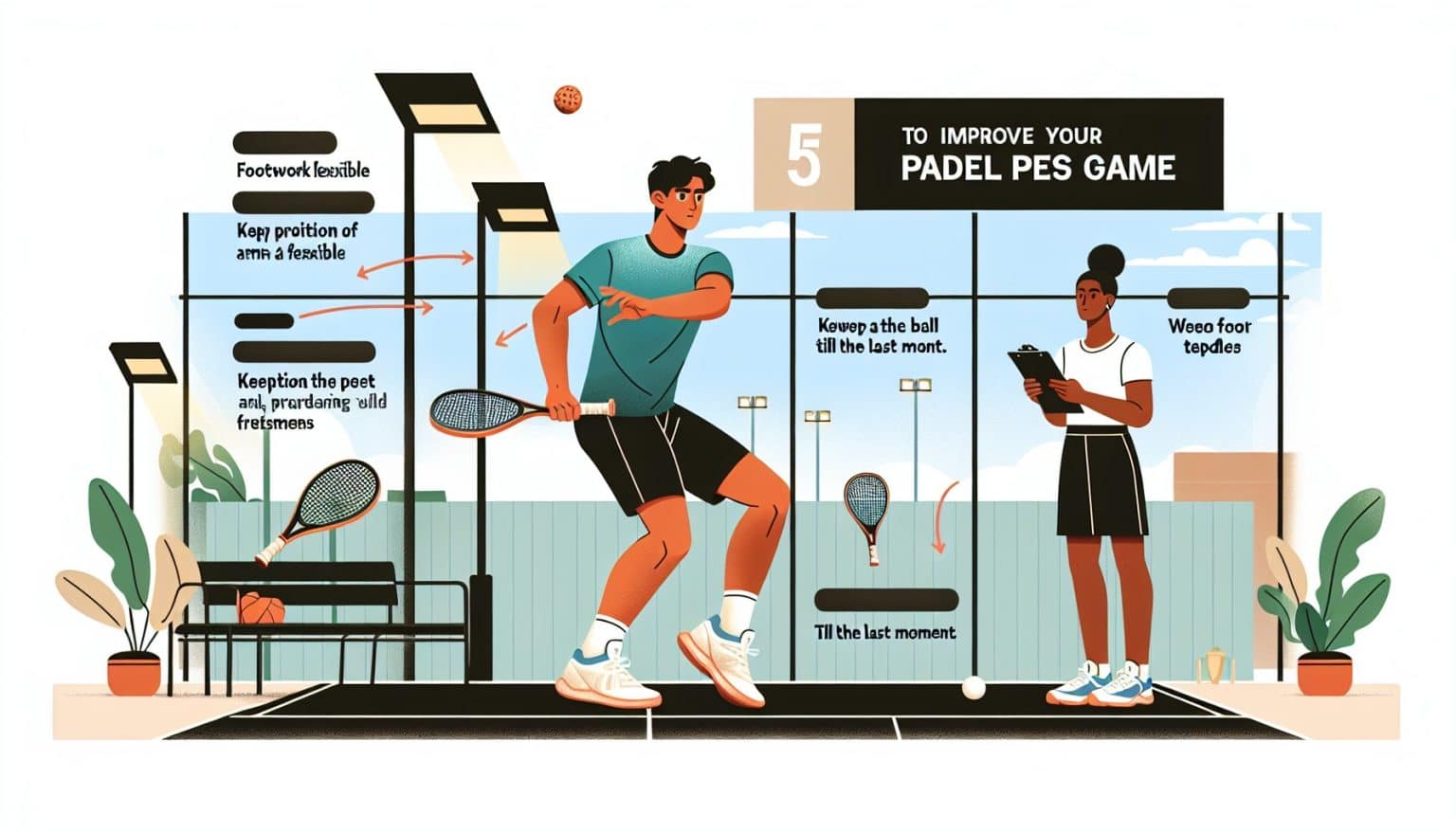 Trucos para mejorar tu juego en el pádel - Kingame.es